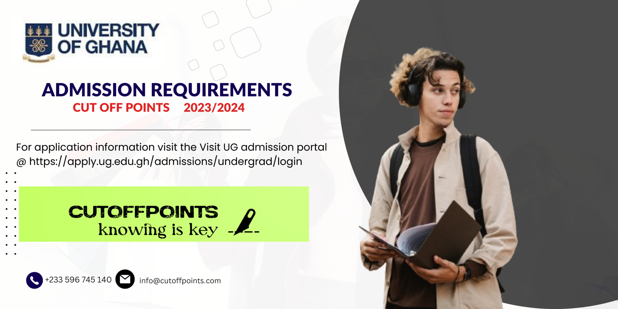 UNIVERSITY OF GHANA CUT-OFF POINTS